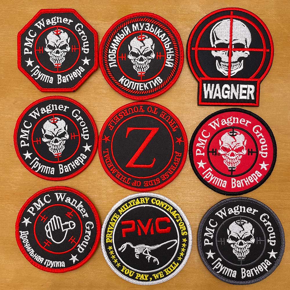 【Customized 】 Russian PMC Wagner Group Mercenary Skull Logo 3D Velcro Patch /Badges/armband ...