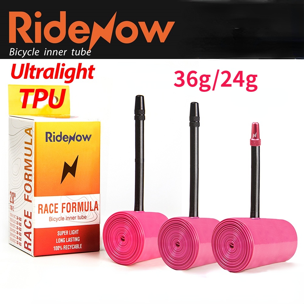 RideNow Ultralight Bike Inner Tube 700 x 18 25 28 32 Road MTB Bicycle TPU Material Tire 65mm ...