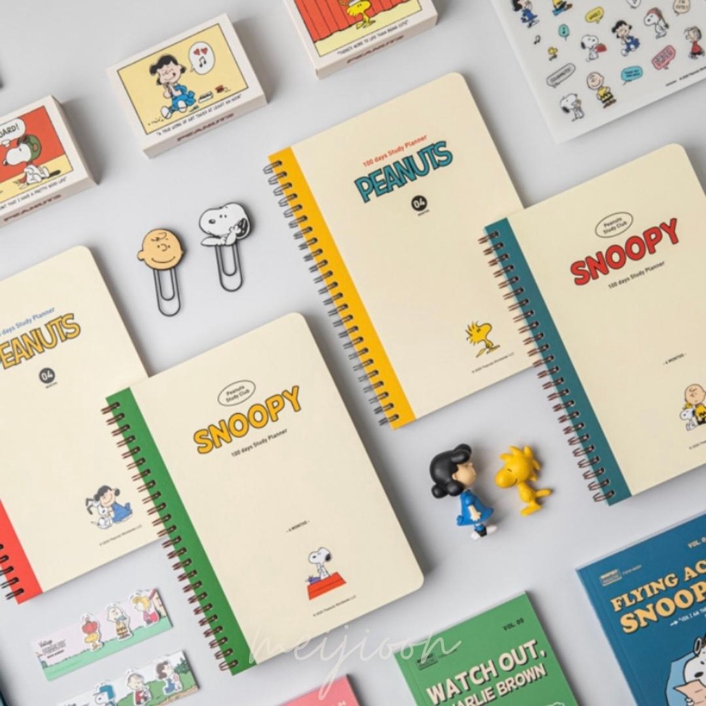 ♥from KOREA♥ PEANUTS, Snoopy and Friends Study Planner for 4 months (4 ...