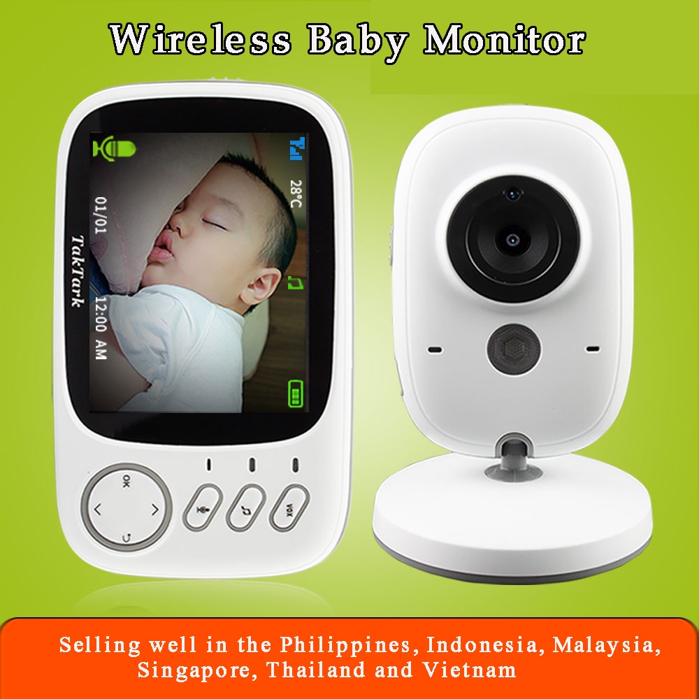 3.2 inch Wireless Video Color Baby Monitor High Resolution Baby Nanny ...