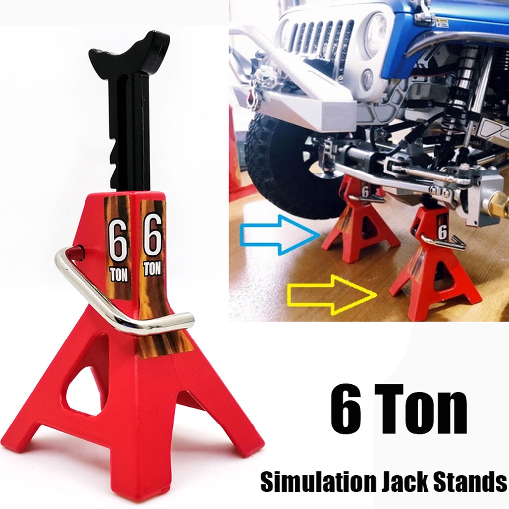 ST 1pc 6 Ton Floor Simulation Jack Stands Lift Pair Rack for Remote Toy ...