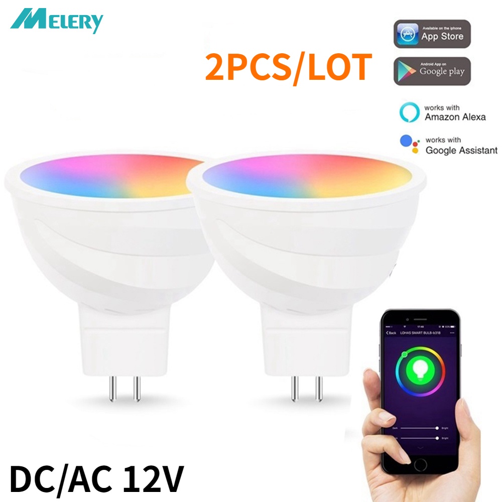 WiFi MR16 Smart LED Light Bulb AC/DC 12V GU5.3 Reflector Spoltlight 50W ...