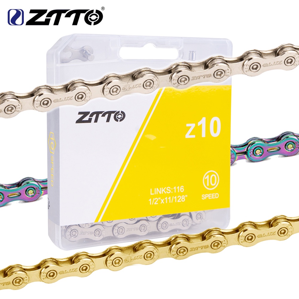 ZTTO 10 Speed Bike Chain 116 Links MTB Mountain Road 10S Bicycle Chains ...