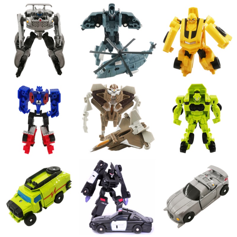 [7 Styles] Transformers Mini Transformation Funny Robot Toy Children's ...