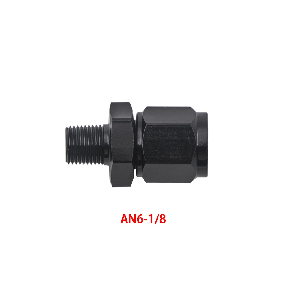 AN6 Female to 1/2 1/4 1/8 3/8 NPT Male Swivel Adapter Fitting Aluminum ...