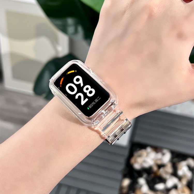 Transparent Silicone Watch Band Case For Xiaomi Redmi Smart Band 2 ...