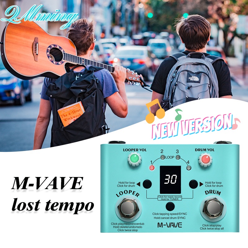 M-VAVE Lost Tempo Drum Machines Looper Guitar Effect Pedal ...