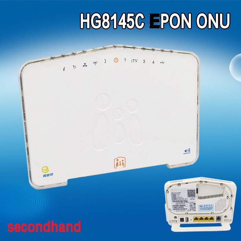 Used EPON ONU GPON HG8145C ONT HG8245C Termianl with 1GE+3FE+Voice+Wifi English Software ...