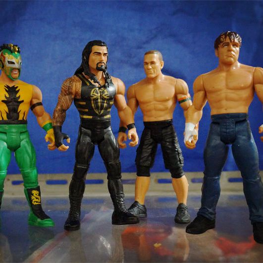 Authentic bulk wrestler movable doll American wrestling senarman arena ...