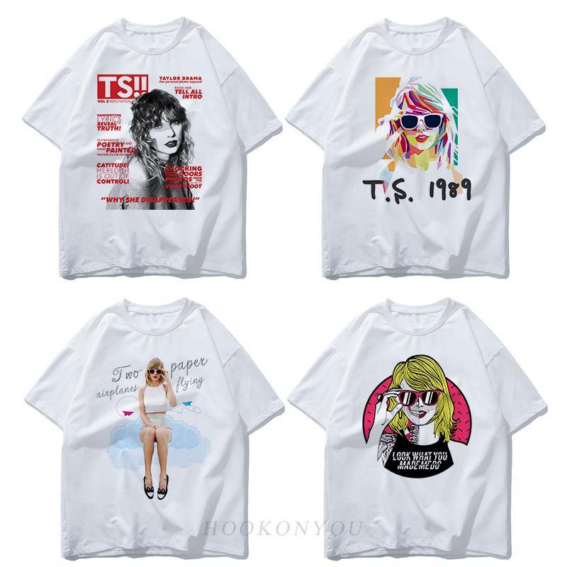 Taylor swiftt Taylor Taylor Swift Swift short-sleeved T-shirt with the ...