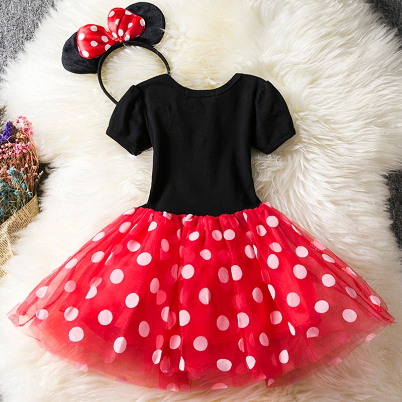 Minnie Mickey Mouse Spot Sweet Red Pink TUTU Dress For Baby Girl ...