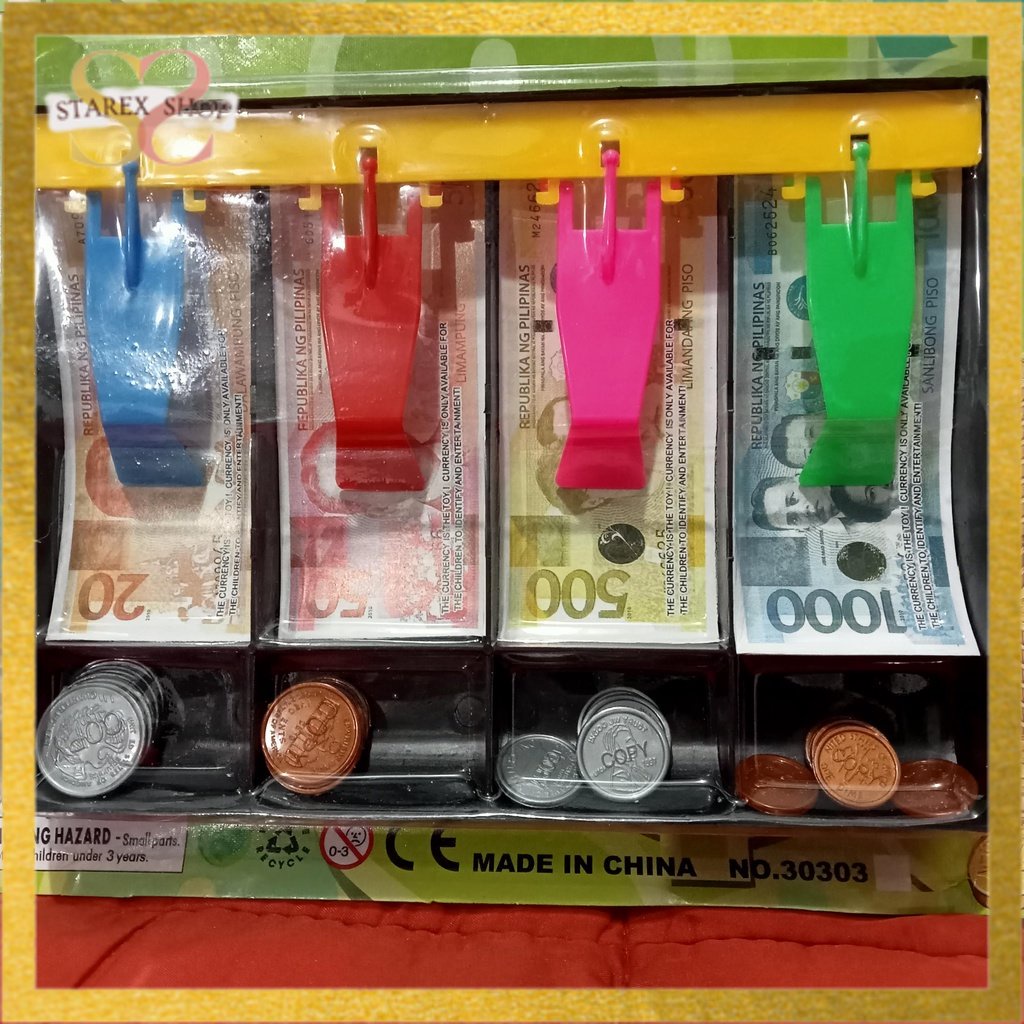 starexshop Play Money Cash Drawer Mini Cashier Toy clear print for Kids ...