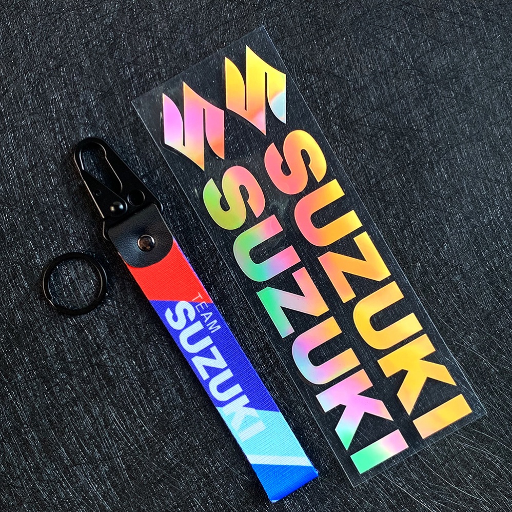 3PCS/SET Suzuki Motorcycle Sticker Keychain Combination Set For Sale ...