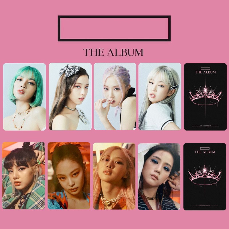 4pcs/set BP THE ALBUM Photocards JISOO JENNIE LISA ROSE Lomo Cards BP ...