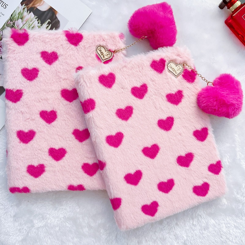 Love Plush Pink ipad Protective Case Air5 Tablet 36.3cm Pro11 Soft Air6 ...