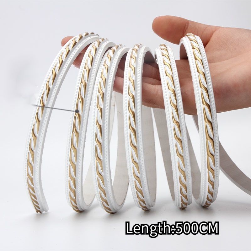 500cm pvc background wall decoration strip mirror frame bag edge ...