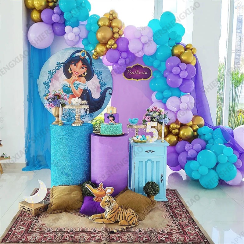 85pcs Disney Aladdin Princess Jasmine Theme Balloon Garland Arch Kit ...