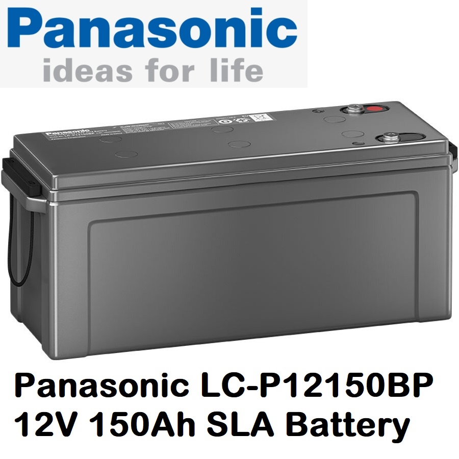 Panasonic 12V 150Ah SLA VRLA Rechargeable Battery LC-P12150BP Valve ...