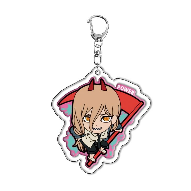 Chainsaw Man Key Chain Denzi Makima Himeno Acrylic Bag Pendant Couple ...