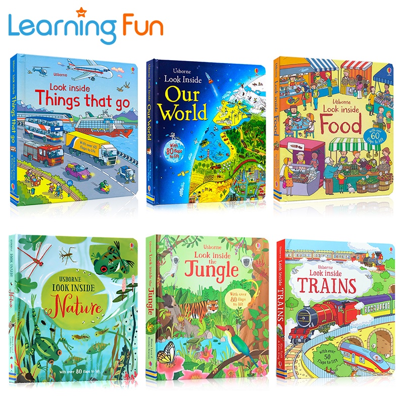 Usborne Look Inside Lift-the-flap Children English Picture Books ...