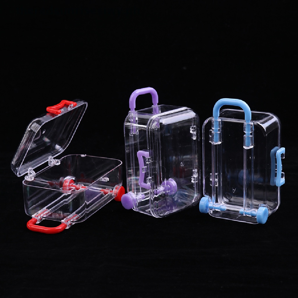 [TDW] 1Pc 5*7cm Candy Box Dollhouse Mini Suitcase Trolley Luggage ...