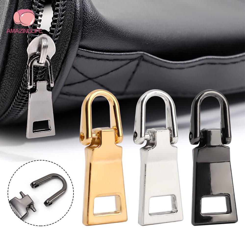 Zipper Slider Pull Tab Replacement/ Metal Handle Zipper Extender Handle ...