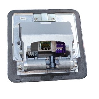 T&J Floor Outlet Pop-up HDMI, HDMI, CAT6 with Metal Utility Box, Floor ...