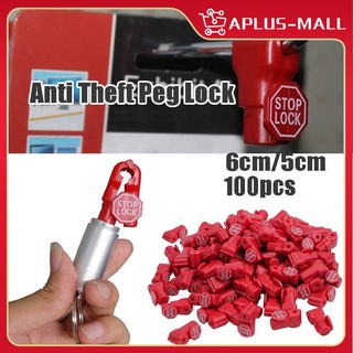 100Pcs Peg Anti Theft Peg Locks Hook Stop Magnetic Lock For Various ...