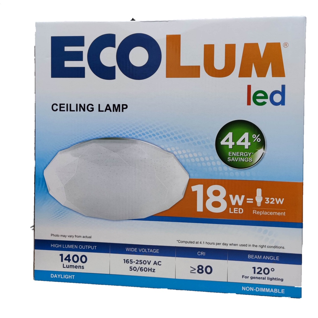 Ecolum 18W Ceiling Lights Daylight LED 220V - CCL318DL | Shopee Philippines