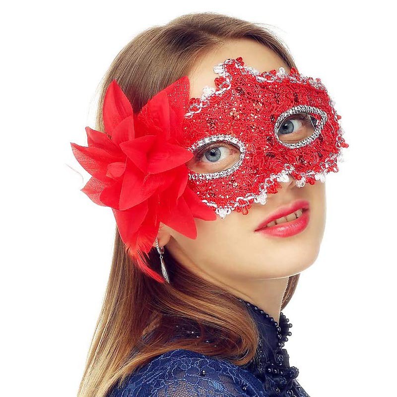 Lace Mask Masquerade Mask Half Face Masquerade Mask For Halloween Fancy ...