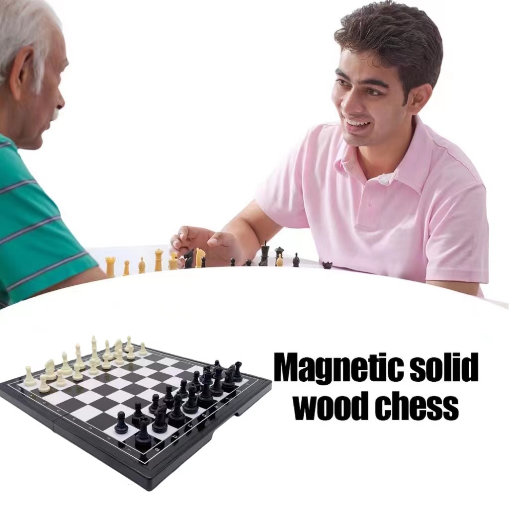 Chess Portable Folding Magnetic Lnternational Chess Set Chess Board ...