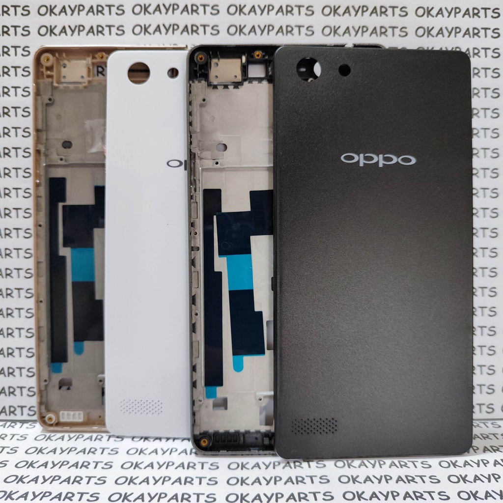 TOMBOL HOUSING CASING FULLSET BACKDOOR + OUTER BUTTON FRAME OPPO NEO 7 ...