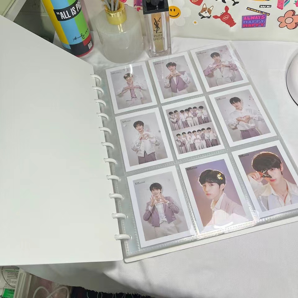 A4 Photocard Binder 9 Pocket sleeves KPOP Photocard Binder Album PP ...