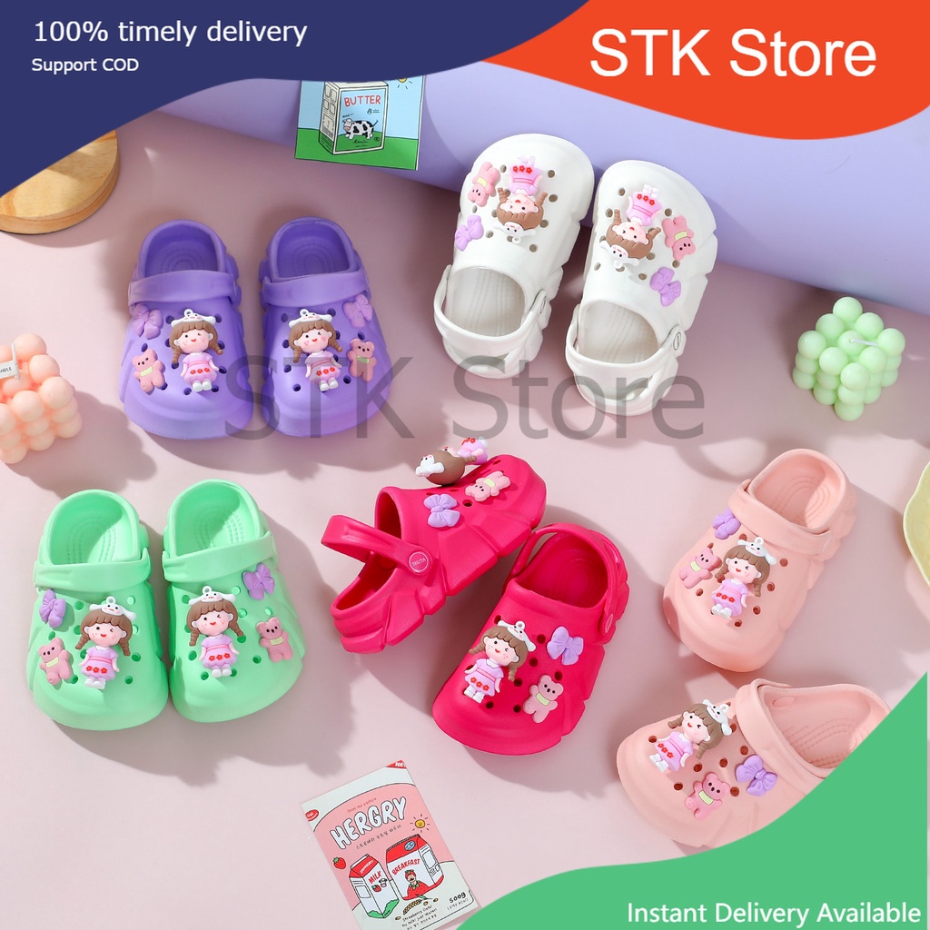 ST3057-2 Cute Kids Closs Style Sandals for Girls GOOD QUALITY | Shopee ...