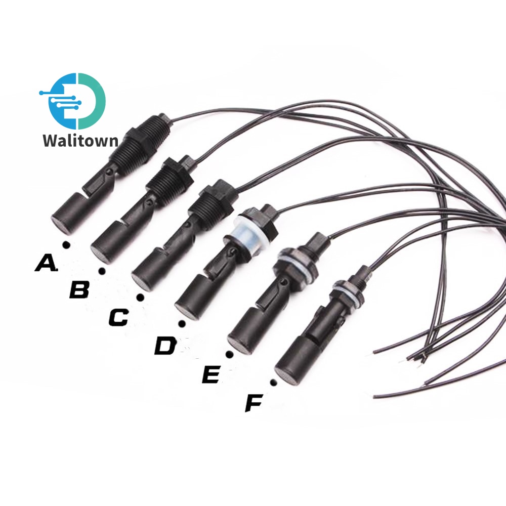 A/B/C/D/E/F Type 10W Water Level Sensor Horizontal Liquid PP Float ...