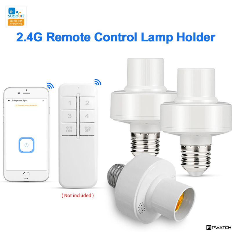 E27 Lamp Holder Smart Home Rm 2.4g Smart Light Socket Bulb Adapter Lamp ...