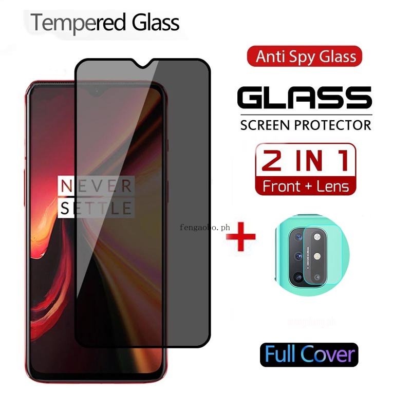 2 In 1 Anti-Spy Privacy Tempered Glass Samsung A12 A20 A30 A50 A30S A50S A11 A31 A51 A71 A10 A70 ...