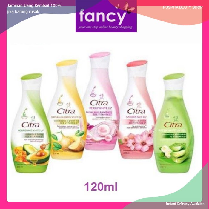 Citra Body Lotion 120ml Natural Disinfectant/Pearly/Sakura | Shopee ...