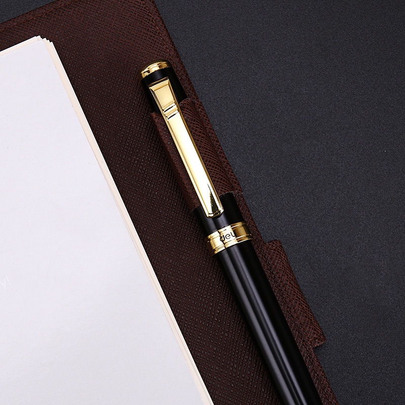 Deli Signature Pen 0.5mm Black For Business Meeting Metal Pen Office ...