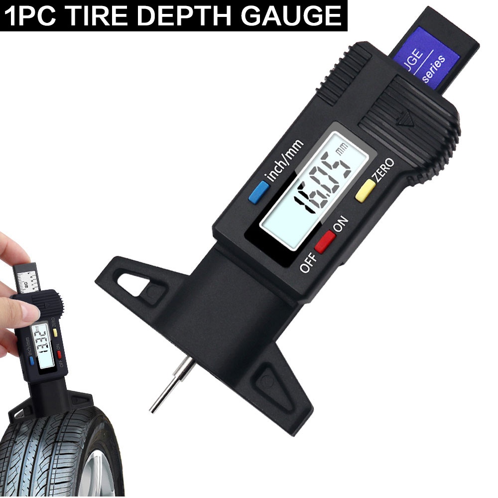 1PC Digital Car Tyre Tire Tread Depth Gauge Meter Auto Tire Wear Detection Measuring Tool ...
