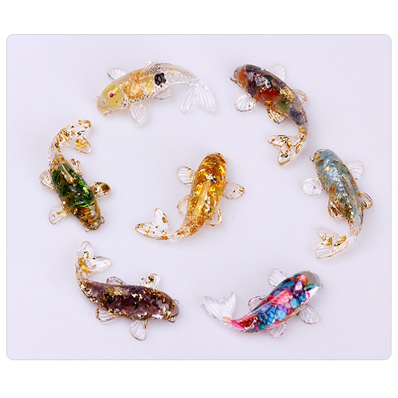 Creative Simulation Fish Decoration Beautiful Koi Fish Natural Crystal ...