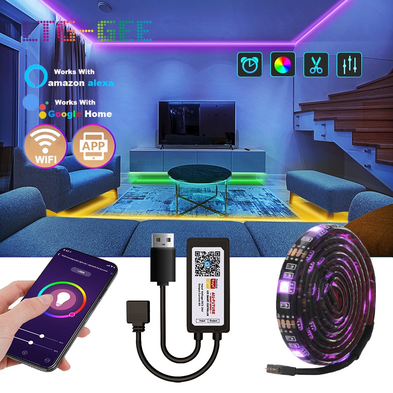 LTG-GEE Tuya Wifi Led Strip Light 5050 RGB 30LEDS/M Waterproof Led ...