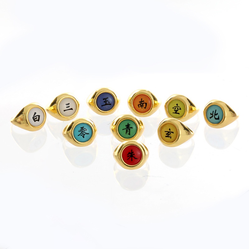 Naruto Akatsuki Deidara Nagato Konan Uchiha Itachi Ring Set | Shopee ...