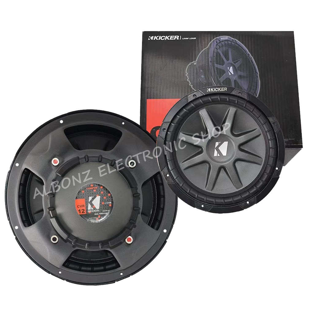Kicker CVR12 COMPVR Car Subwoofer Speaker | Shopee Philippines