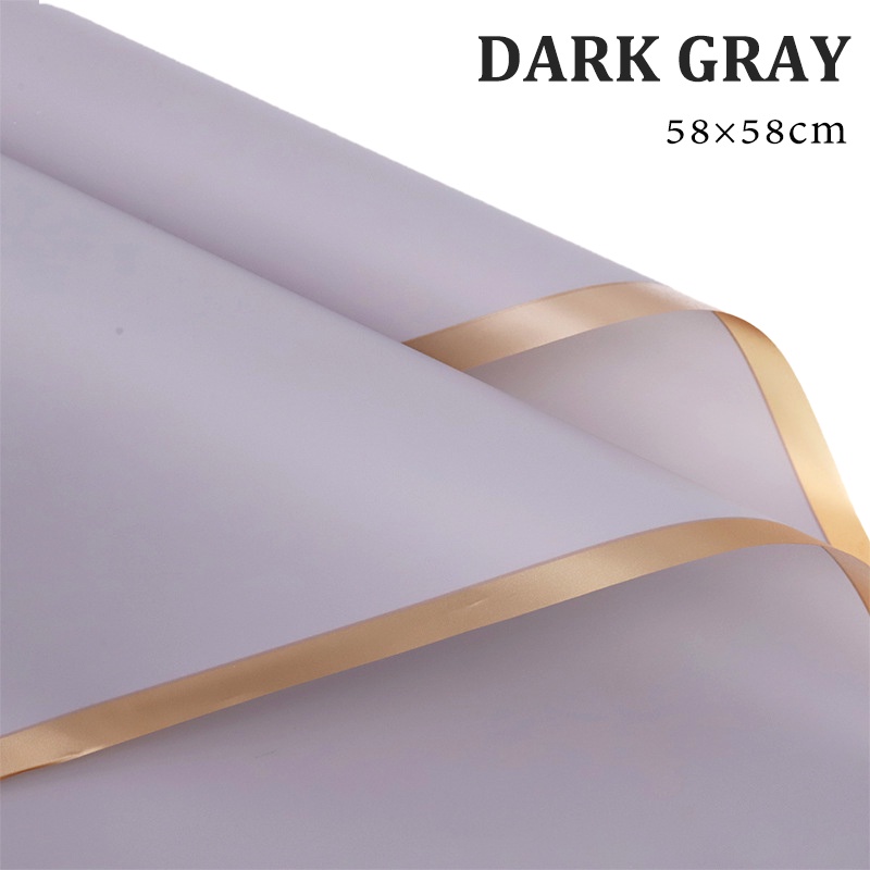 Flower Bouquet Wrapper Gold Border(20Pcs/Pack)Valentine's Flower Gift ...