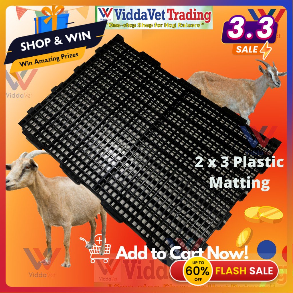Plastic Matting for Goat Farm Animals 2 ft x 3 ft Floor & Case Bedding ...