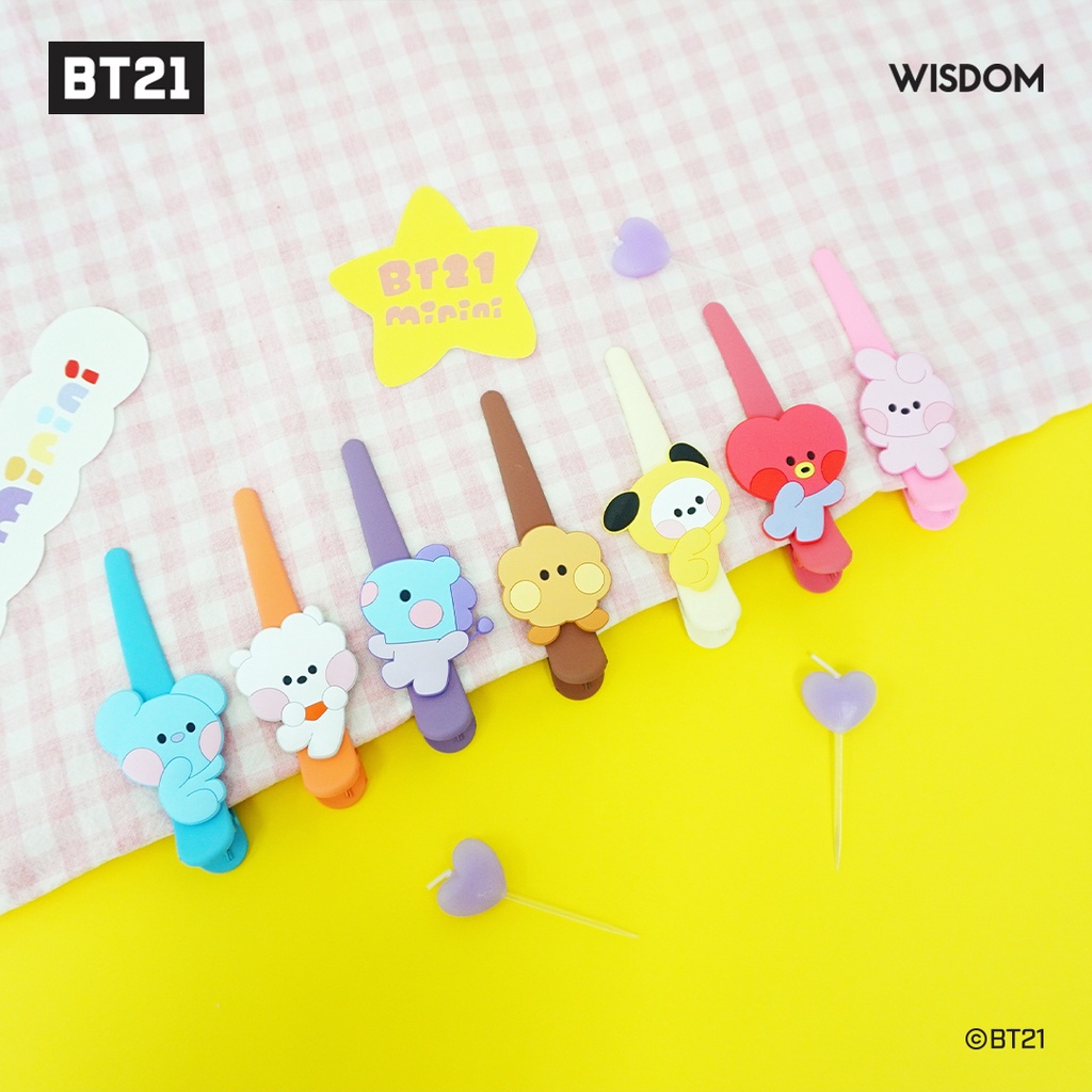 BT21 Authentic BTS Official minini Long Hair Clip Hair Pins | Shopee ...
