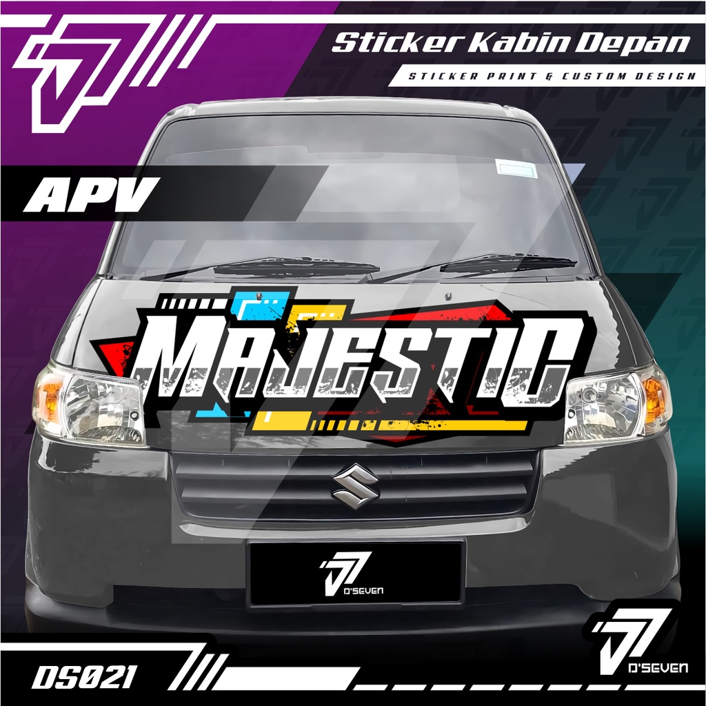 Front Cabin Decal Sticker Pick Up APV MAJESTIC Custom Can Request ...