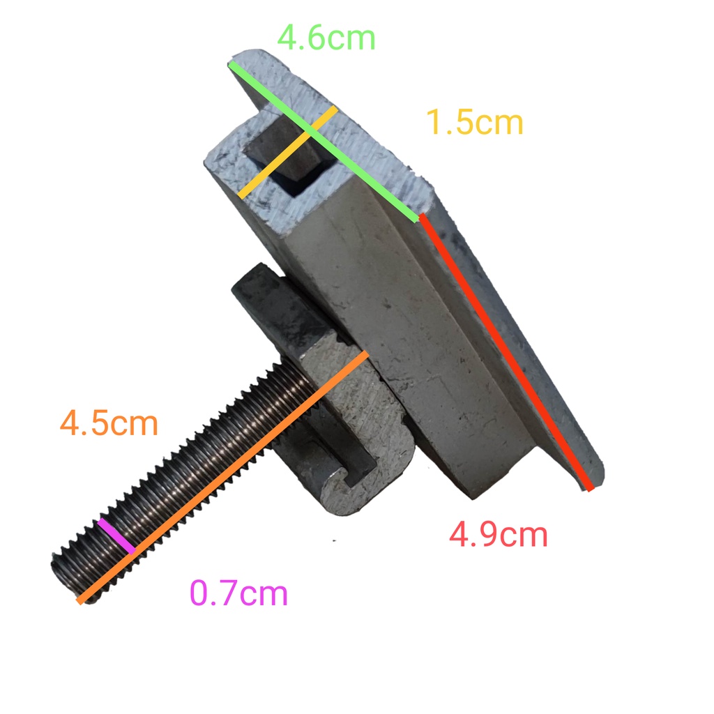 Grippes Middle Clamp for Solar Panel Bracket, Mid Clamp, Solar Panel ...