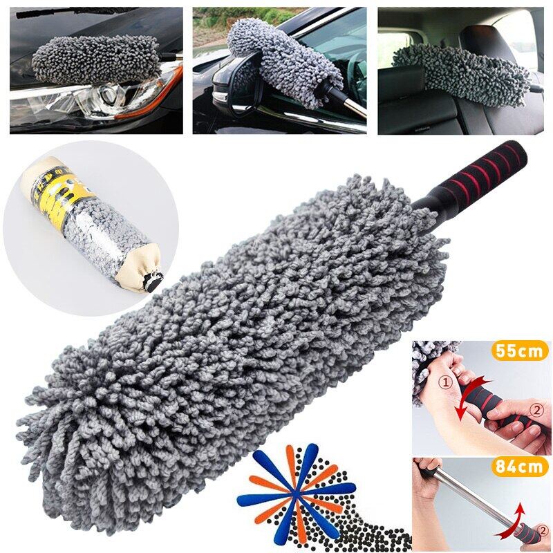 Microfiber Car Body Duster Retractable Wax Dust Mop Removing Cleaning ...